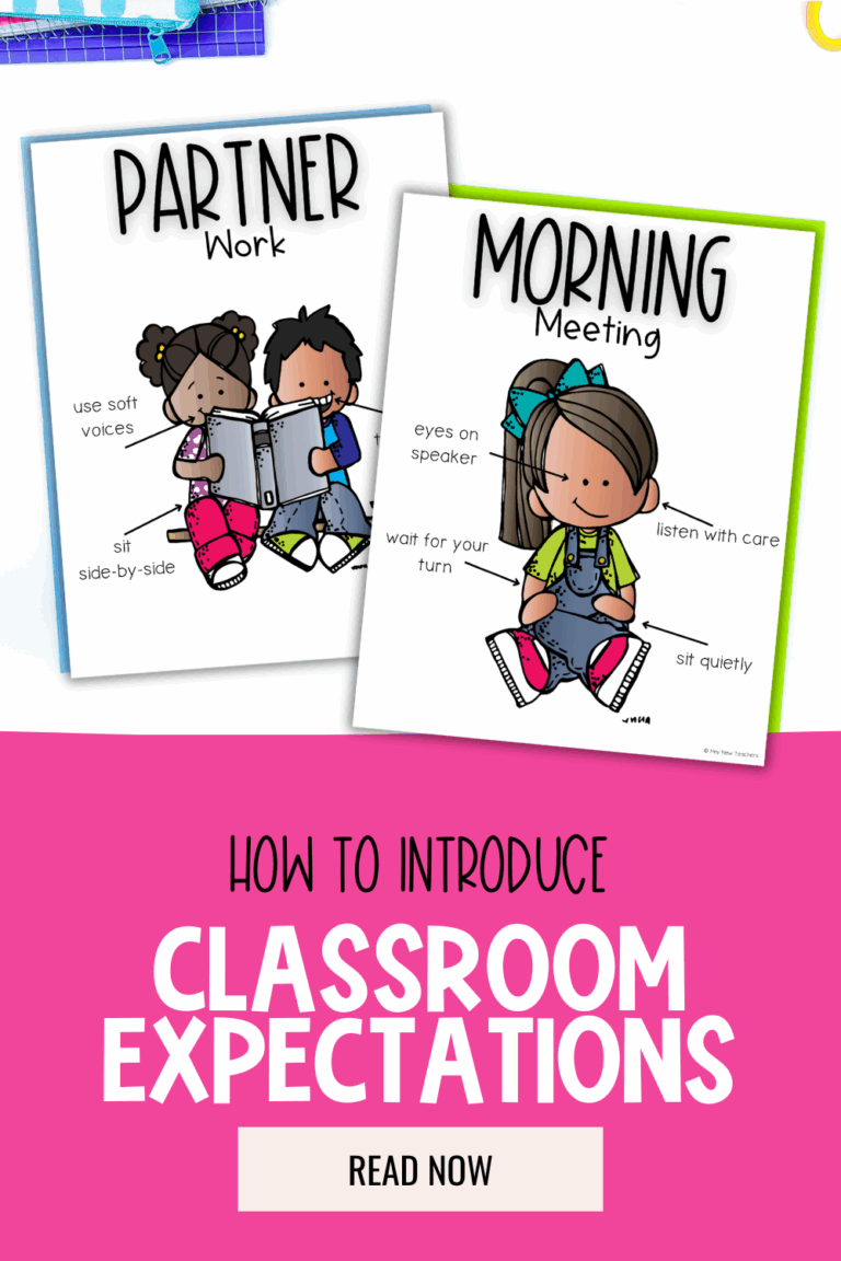 How to Use a Classroom Expectations Poster to Set Your Students Up for ...